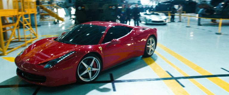 Ferrari 458 Italia Red Sports Car In TRANSFORMERS: DARK OF THE MOON (2011)