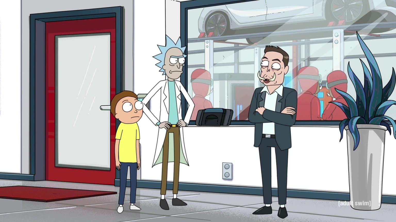 Tesla As Tuskla And Elon Musk As Elon Tusk In Rick And Morty Season 4 ...