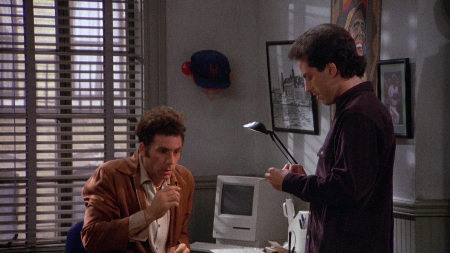 Apple Macintosh Computer In Seinfeld Season 4 Episode 9 "The Opera" (1992)
