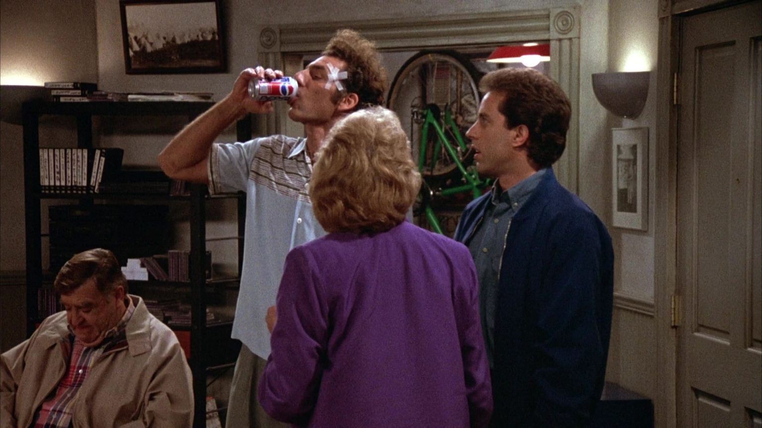 Pepsi Cola Enjoyed By Michael Richards As Cosmo Kramer In Seinfeld Season 4 Episode 5 "The ...