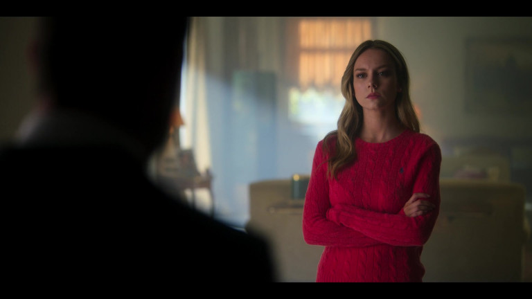 Ralph Lauren Red Knit Sweater Worn By Ester Expósito As Carla Rosón ...