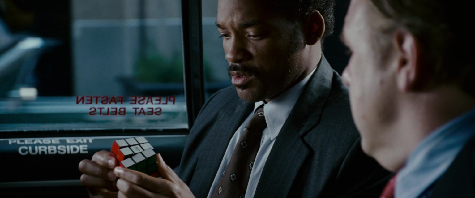 Rubik's Cube Held By Will Smith As Chris Gardner In The Pursuit Of ...