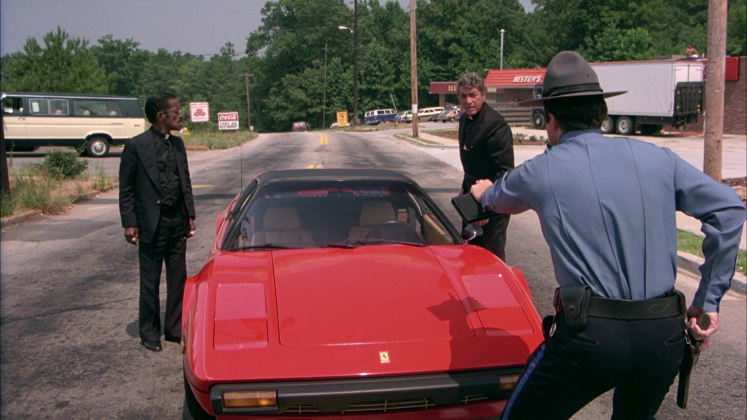 Ferrari 308 GTS Red Sports Car In The Cannonball Run (1981)