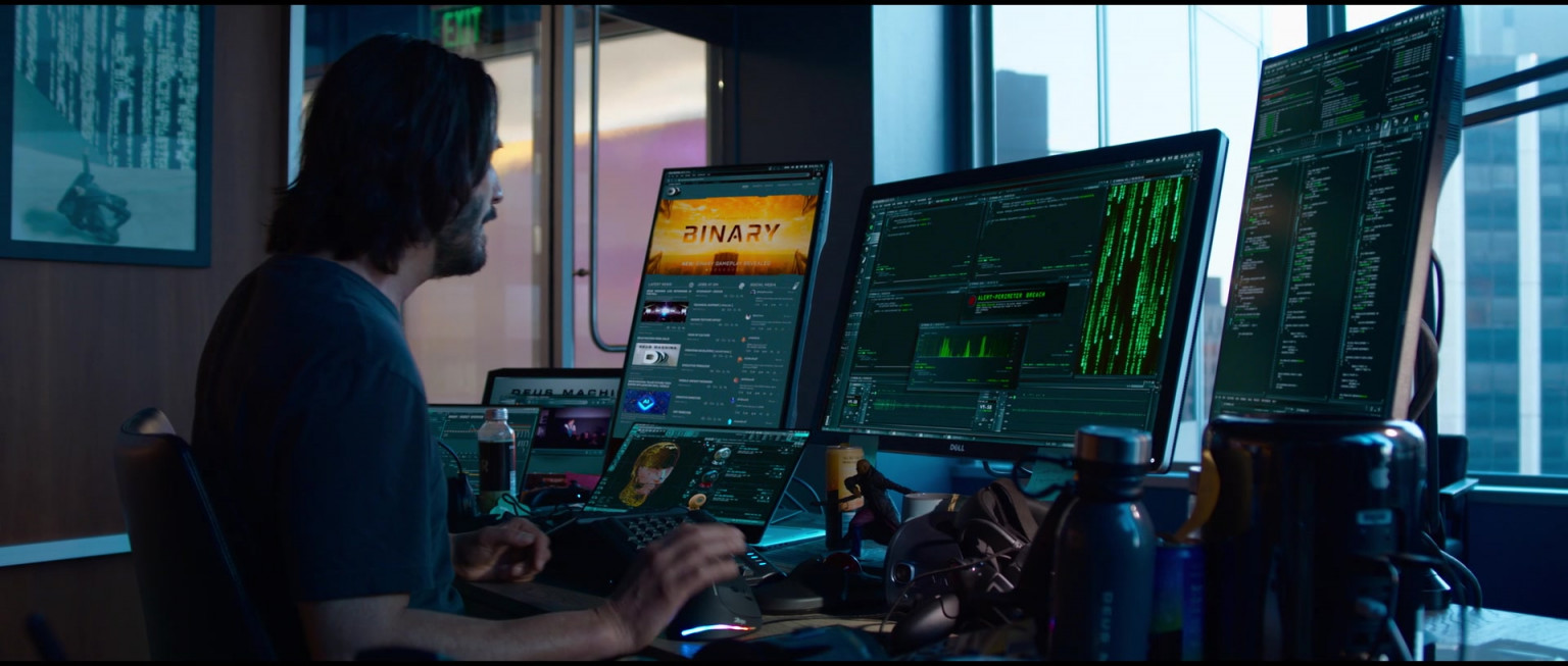 Dell PC Monitor Used By Keanu Reeves As Neo In The Matrix Resurrections ...