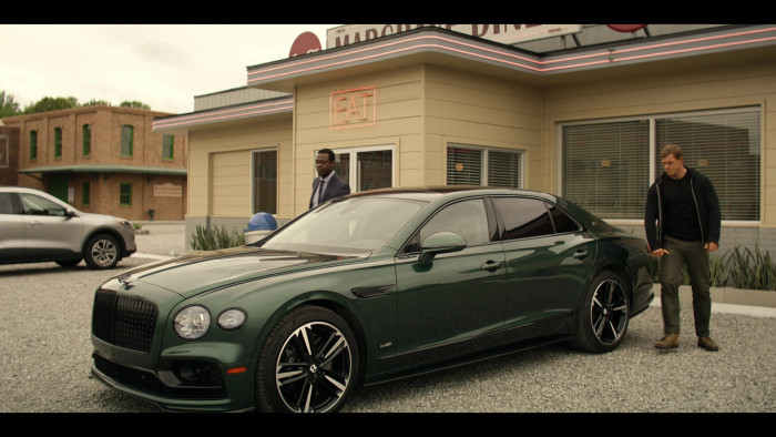 Bentley Flying Spur W12 Green Car Used By Alan Ritchson As Jack Reacher ...