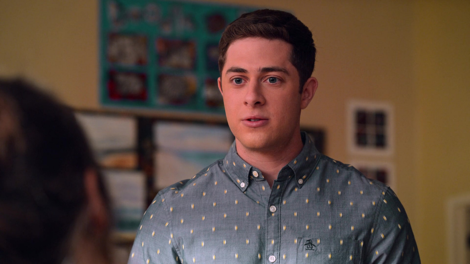 Original Penguin Men's Shirt Worn By Jaren Lewison As Benjamin Ben ...