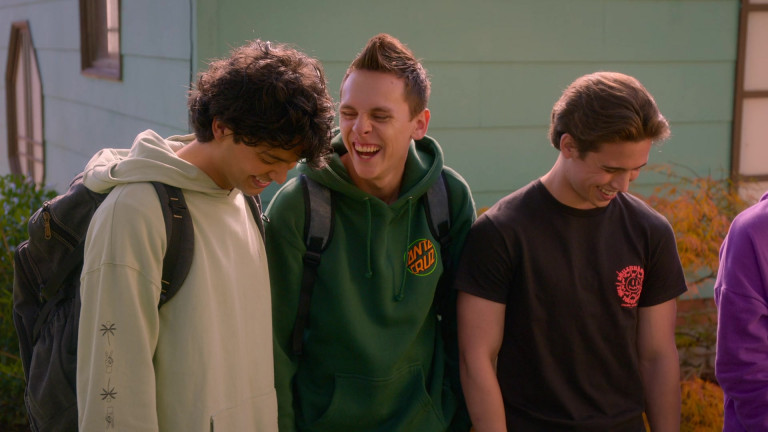 Santa Cruz Green Hoodie Worn By Jacob Bertrand As Eli 'Hawk' Moskowitz ...