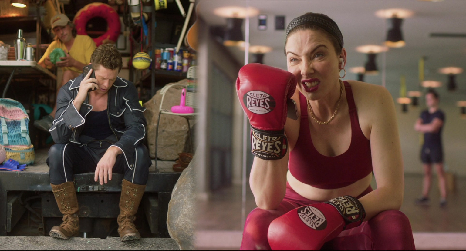 Cleto Reyes Boxing Gloves Worn By Whitney Cummings As Margot Cohen In At Midnight (2023)