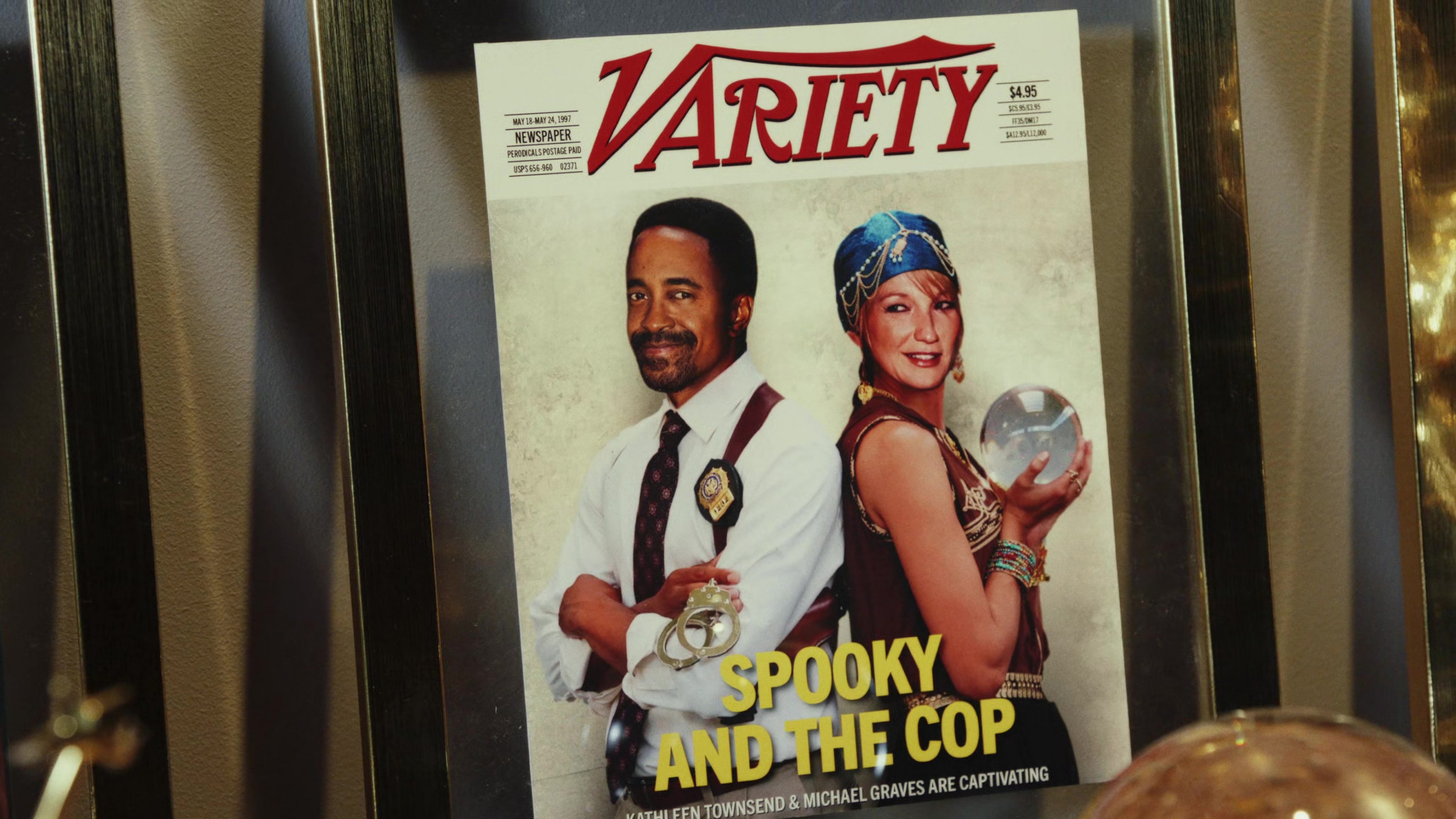 Variety Newspaper In Poker Face S01E06 "Exit Stage Death" (2023)